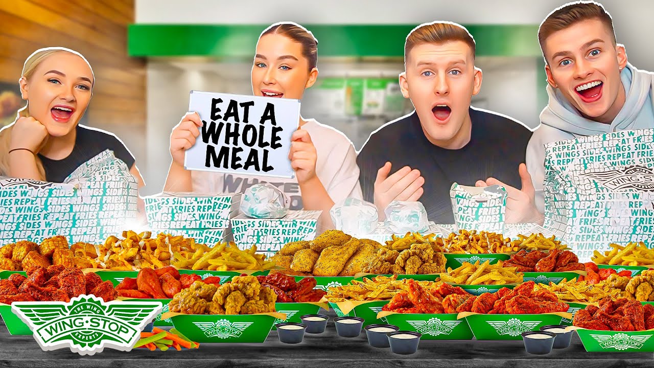 Last to STOP Eating WINGSTOP Wins £1,000 - Challenge *VS YOUTUBERS ...
