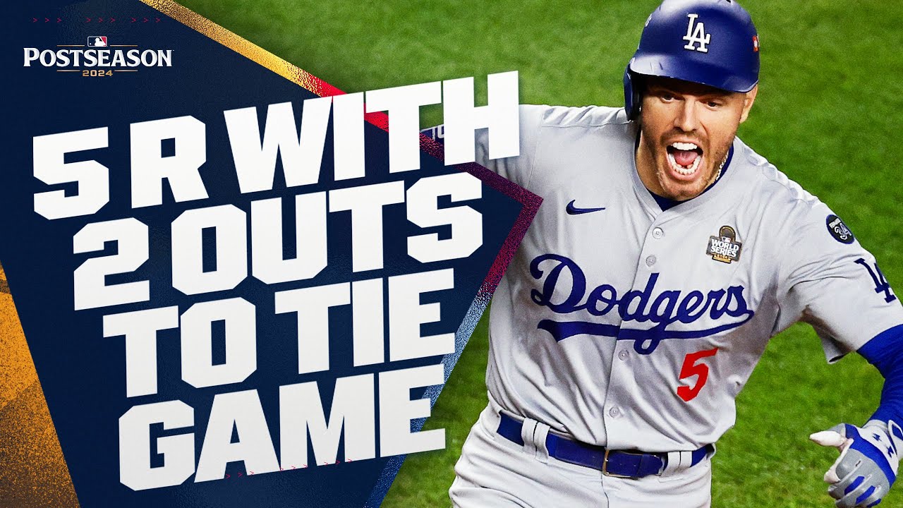 FULL INNING Dodgers Score FIVE Runs With 2 OUTS To TIE World Series