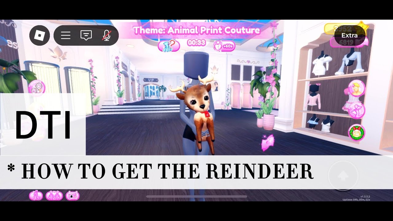 HOW TO GET REINDEER PET DRESS to IMPRESS! DTI on ROBLOX NEW FREE ITEMS ...