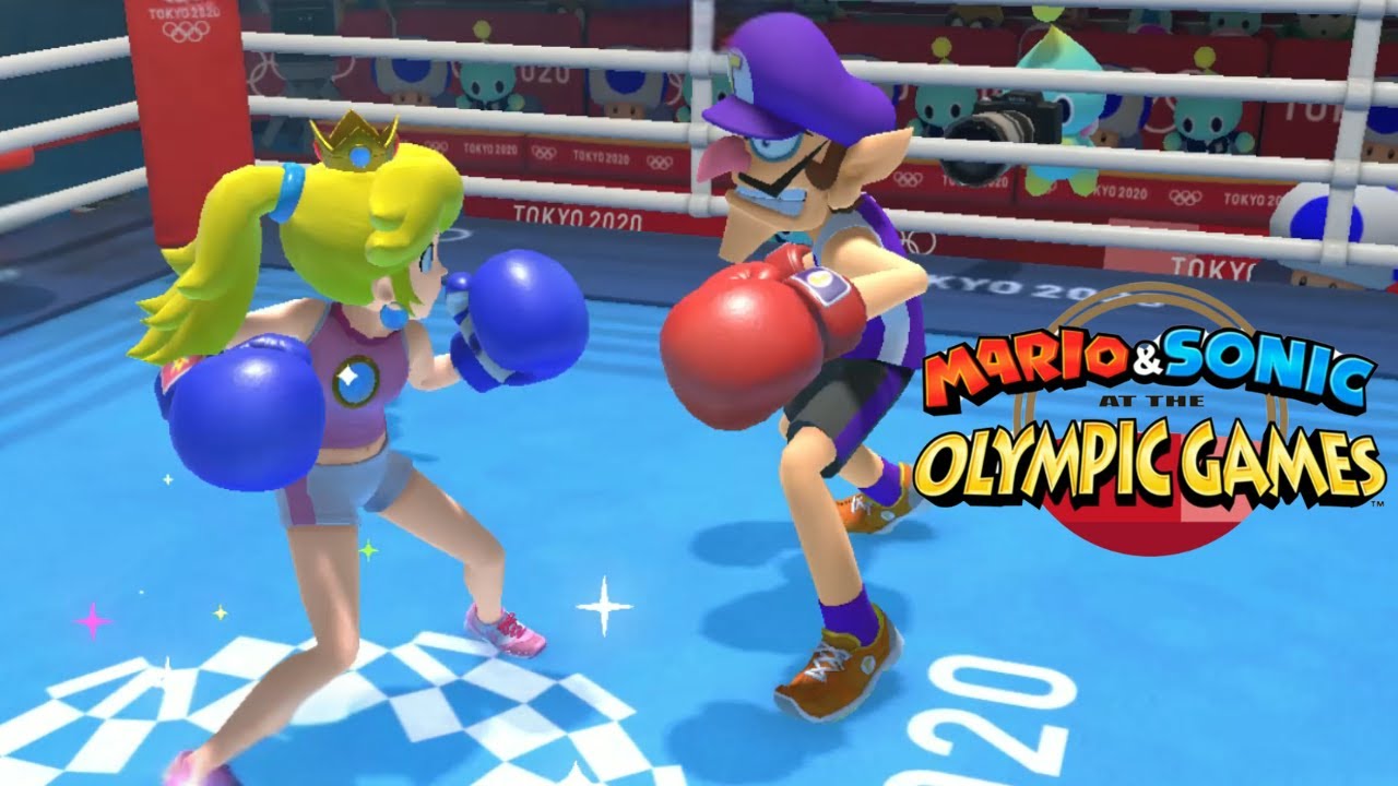 Mario & Sonic At The Olympic Games Tokyo 2020 Boxing Peach VS Sonic ...