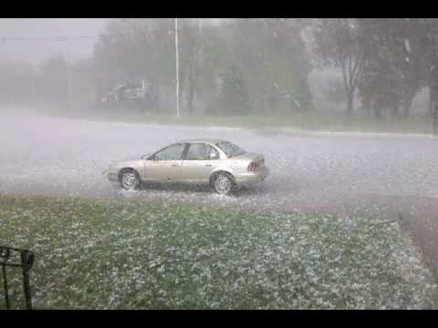 Bad Hail Storm in June - YouTube