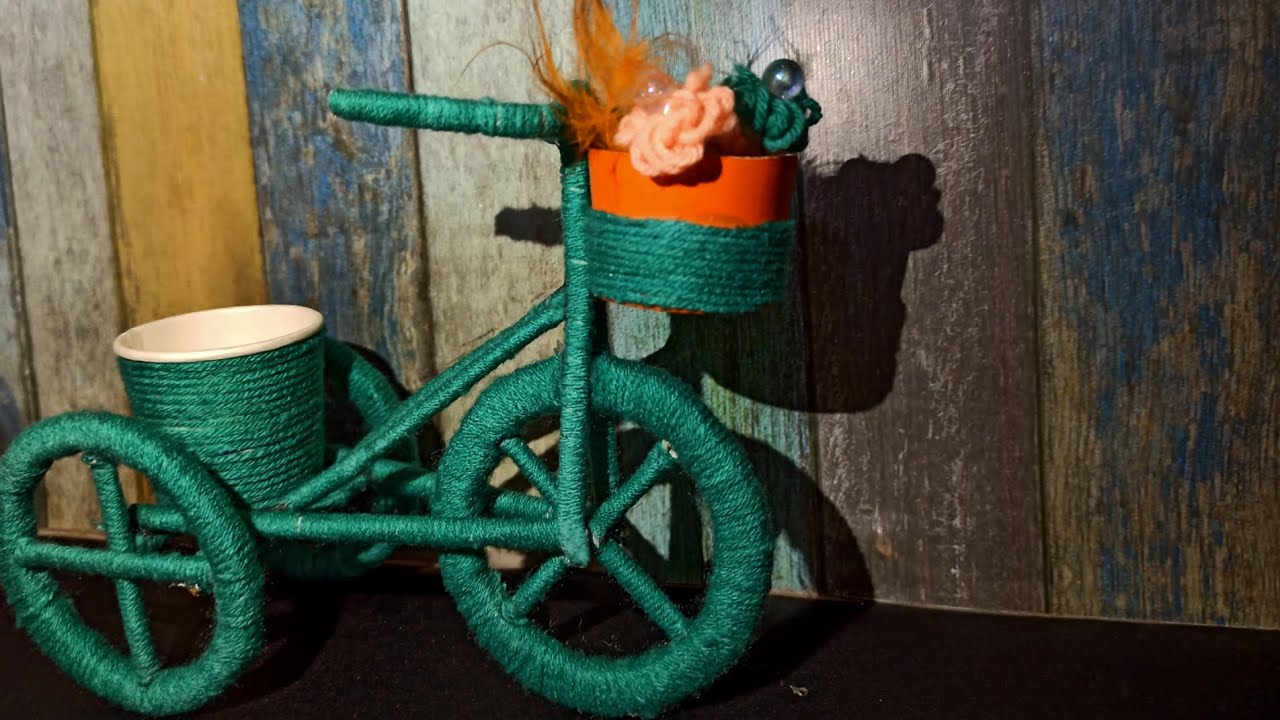 How to Make Paper Cycle|Cycle Making With Paper|Paper Craft|Newspaper ...