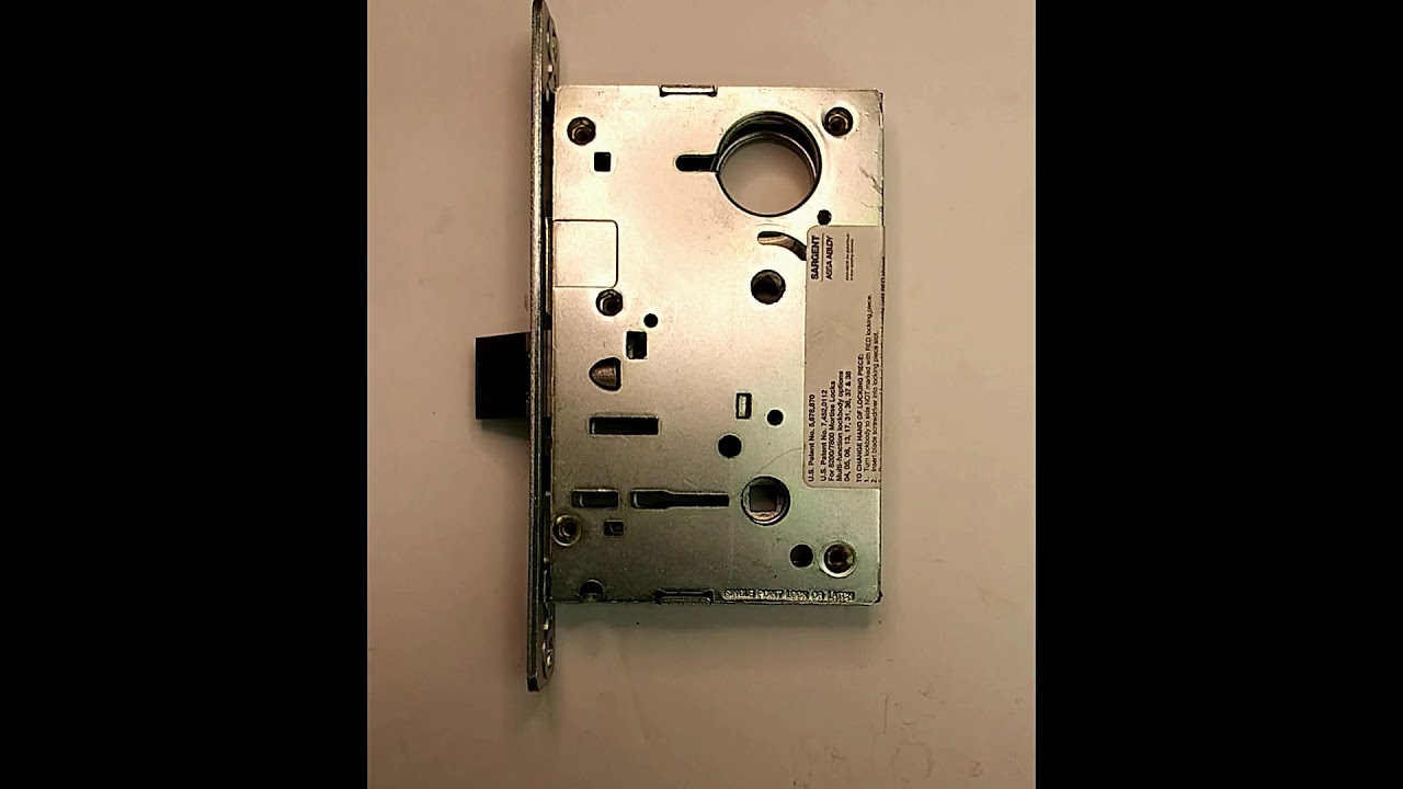 Sargent Mfg - 8215 Latch Explanation - YouTube