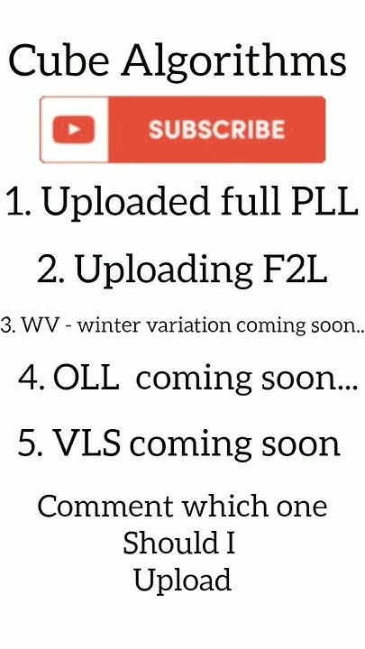 Cube Algorithms Animated tutorial - YouTube