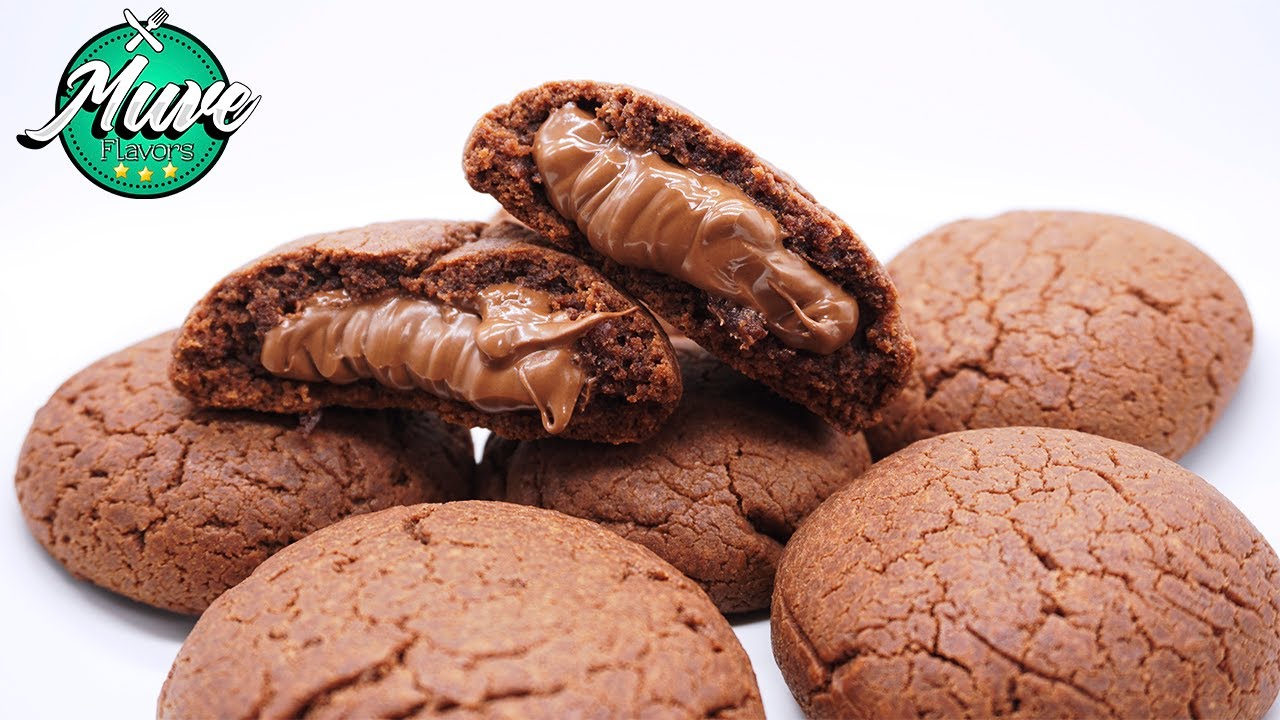 Galletas de CHOCOLATE rellenas con solo 3 INGREDIENTES | Muve Flavors ...