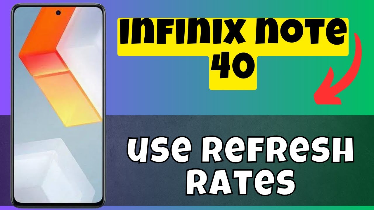 Refresh Rate Setting infinix Note 40 || How to set refresh rate || How ...