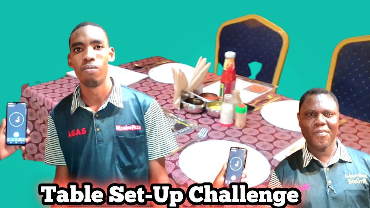 Table Set-up Challenge | Table Challenge win🏆 10.000tz | Challenge ...