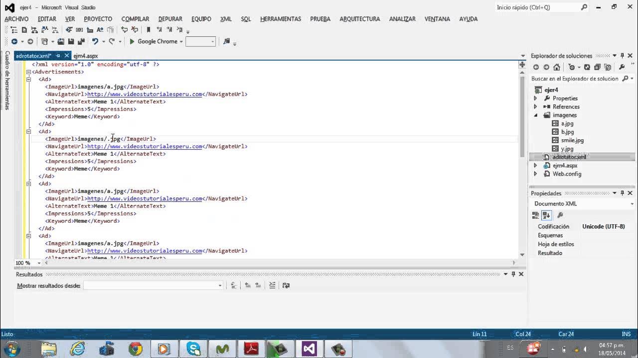 utilizando adrotator en asp.net - YouTube