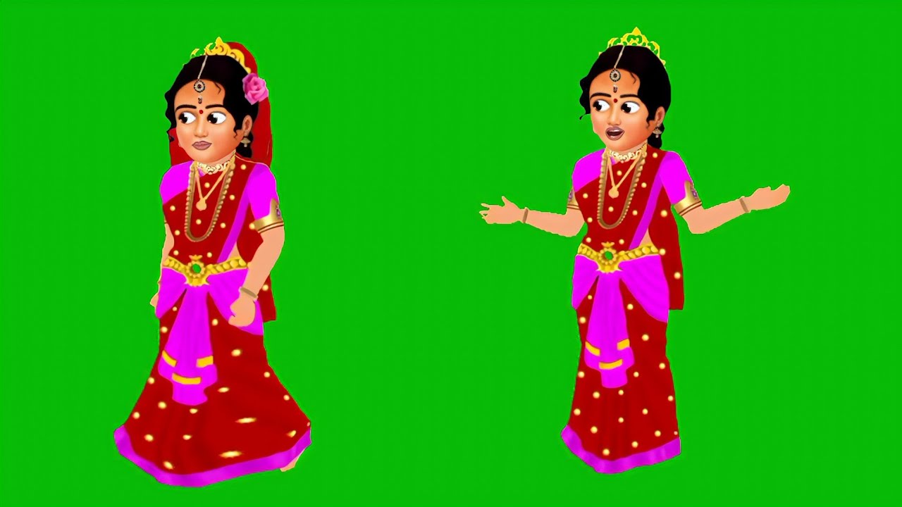 रानी कार्टून कैरेक्टर ग्रीन स्क्रीन/green screen Rani cartoon character ...