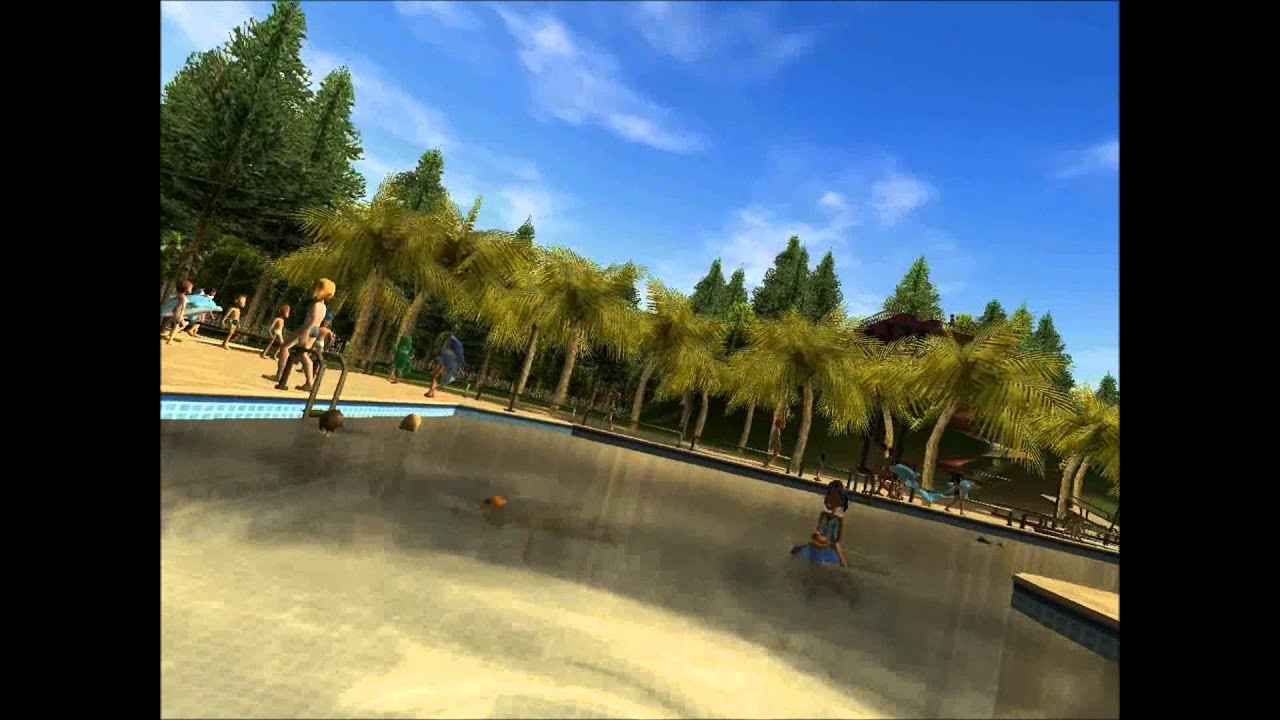 RCT3- SunnyStone Park-Part1-Pool/Zoo - YouTube