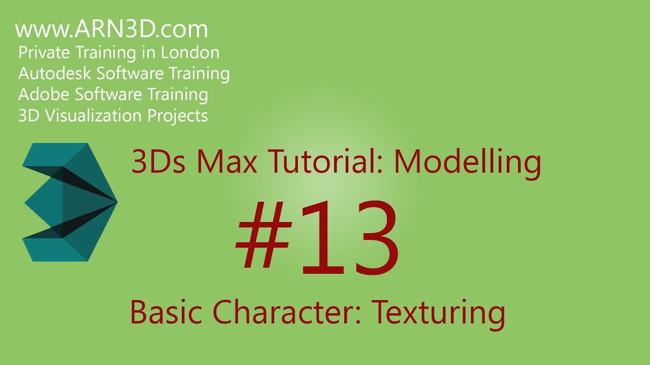 Tutorial: 3Ds Max: Modelling: #13: Basic Character: Texturing: Part 1 ...
