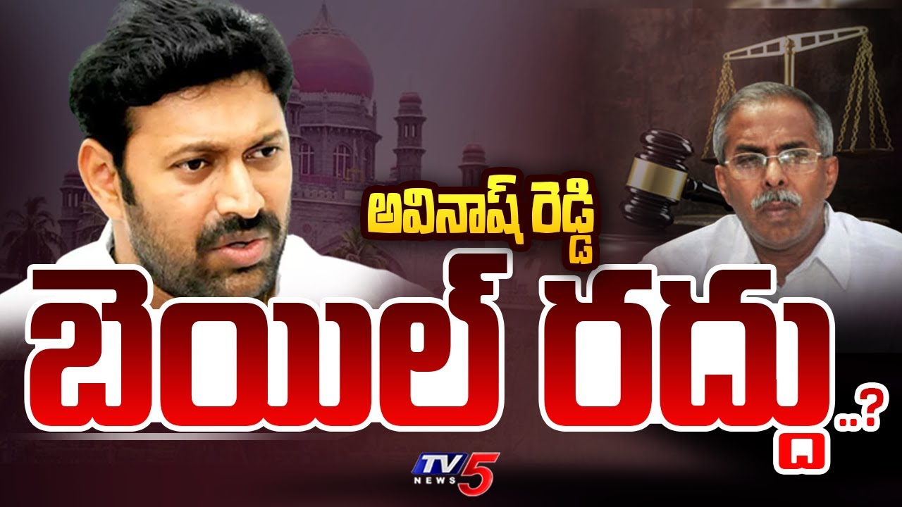 అవినాష్ కు బెయిల్ రద్దు ? | High Court Cancelled By Avinash Reddy Bail ? | YS Viveka Case | Tv5 ...