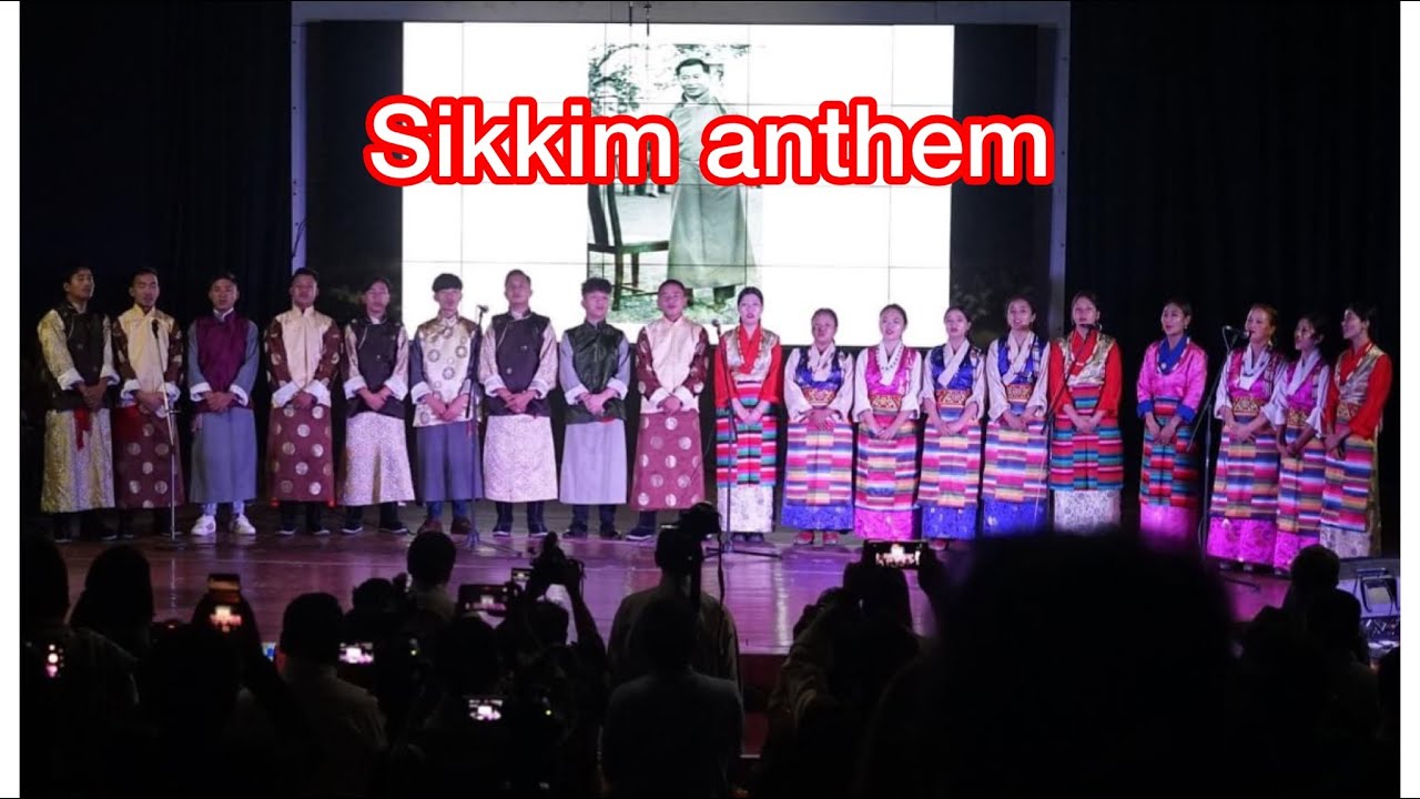 Denjong sil-li yang chag || Sikkim anthem sung by DLST || #northeast # ...