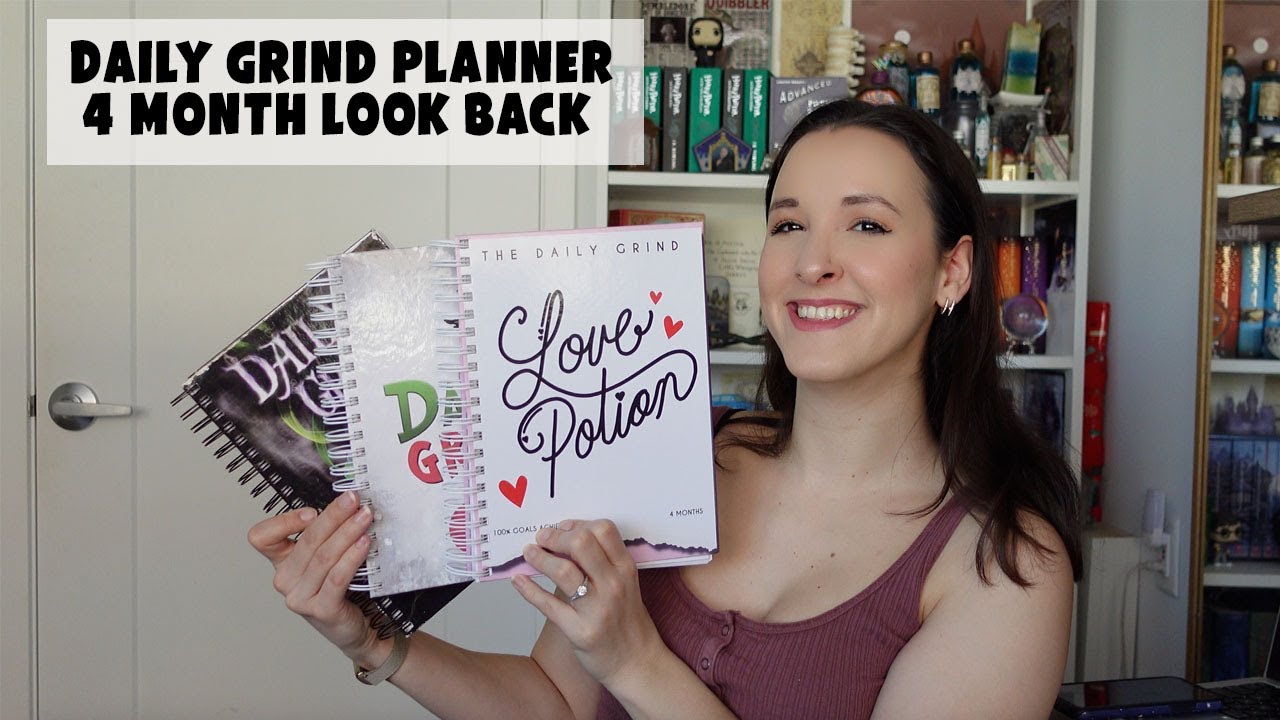 Daily Grind Planner 4 Month Look Back - YouTube