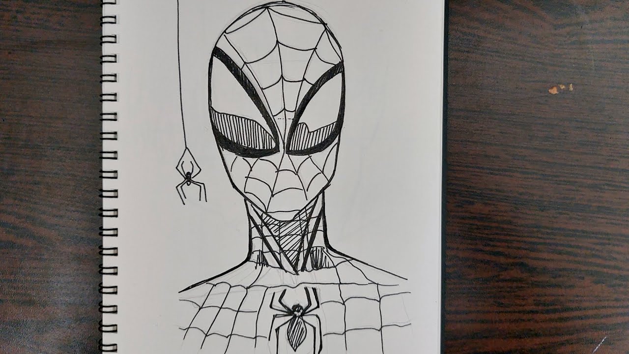 How to draw Spider-Man Easy | Easy Drawing | Easy Tutorial - YouTube