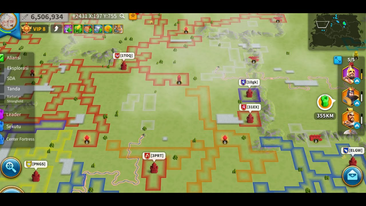 rise of kingdom runtuhnya aliansi top 1 drama kah Tok kd 2431 - YouTube