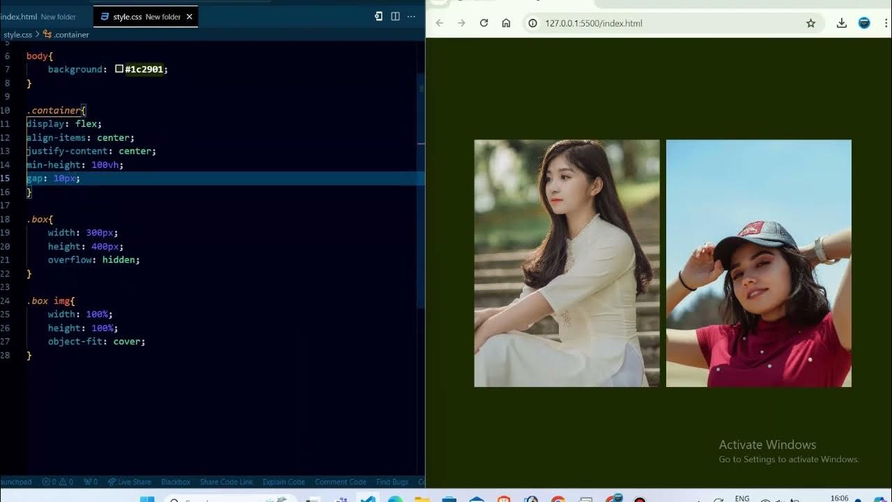 Image Zoom Effect using HTML CSS. using one line of code - YouTube