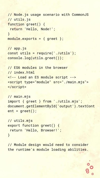 NW1685 javascript modules es6 modules commonjs 2 - YouTube
