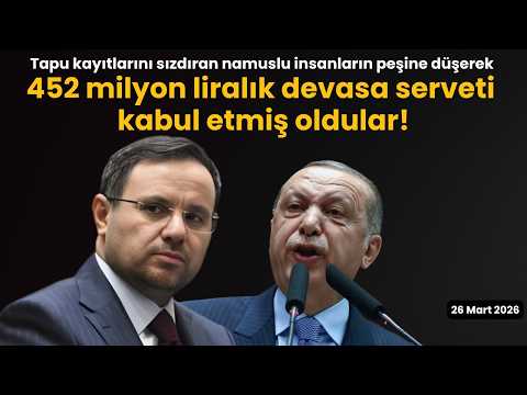 Tapu kayıtlarını sızdıran insanların peşine düşerek 452 milyon liralık serveti kabul etmiş oldular