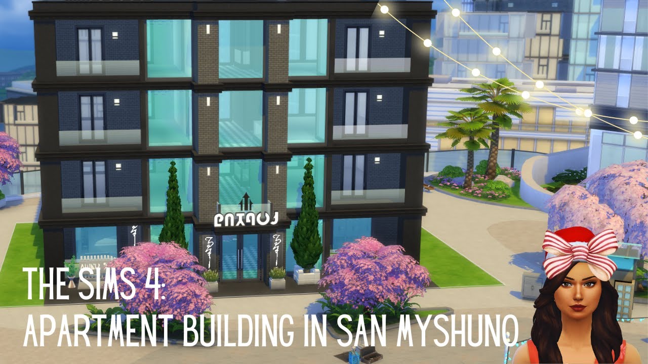 The Sims 4: Let's build an APARTMENT BUILDING |No CC| Speedbuild| The ...