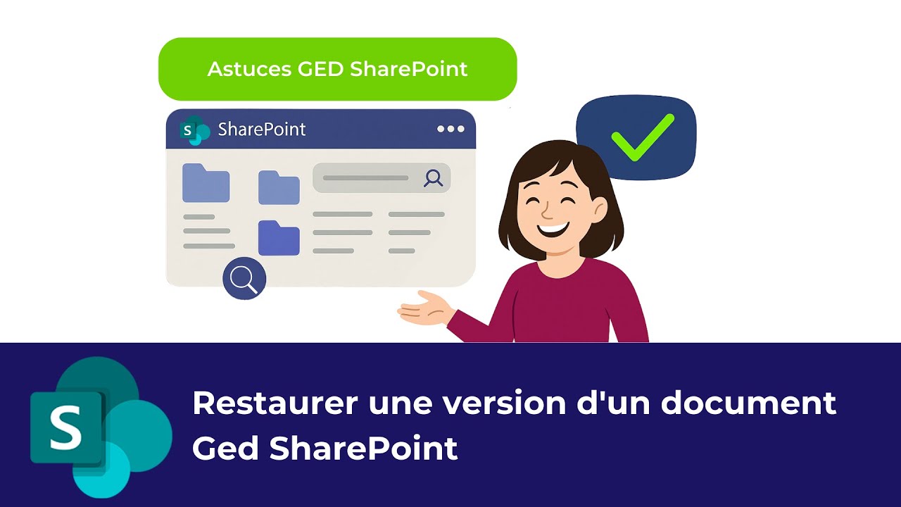 Restaurer une version d'un document Ged SharePoint - YouTube