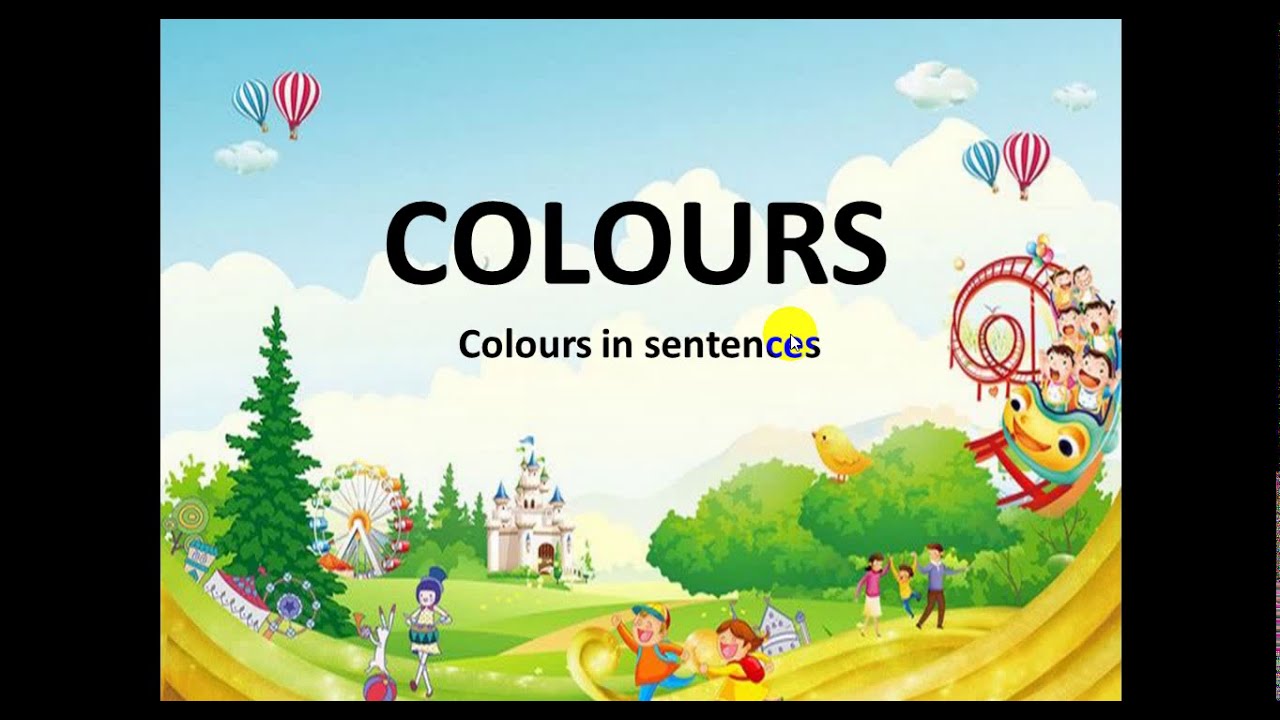 COLOURS - CREATING SENTENCES - YouTube