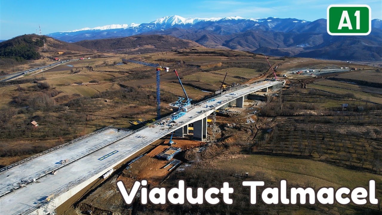 Autostrada A1 Sibiu Boita Viaduct Talmacel | Stadiu lucrari 11.02.2022 ...