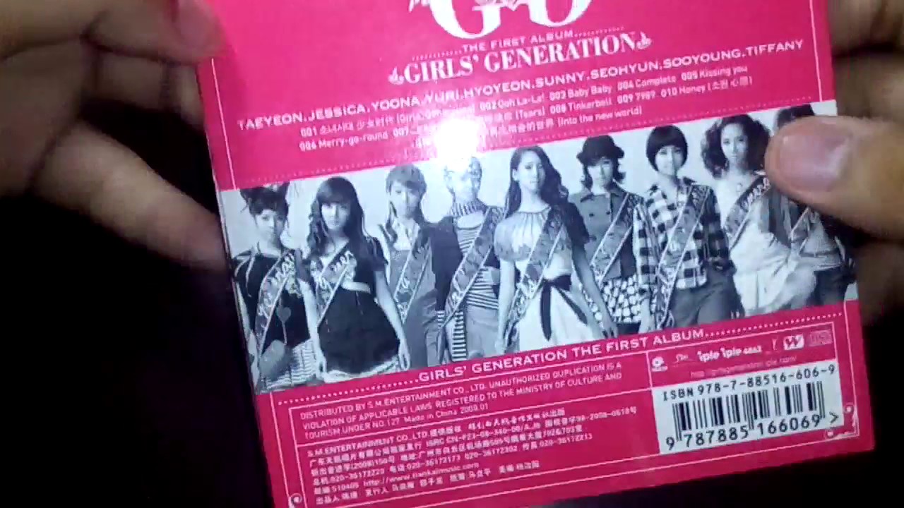 Unboxing Girls' Generation 1st Korean Album Girls' Generation (Taiwan ...