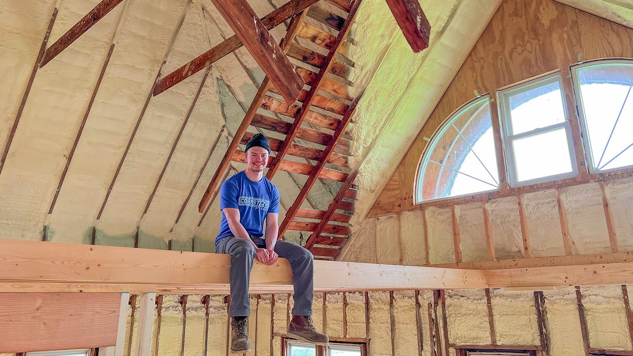 Restoring A $7,000 Mansion: INCREDIBLE Dream Attic Rebuild (Pt. 2/3 ...