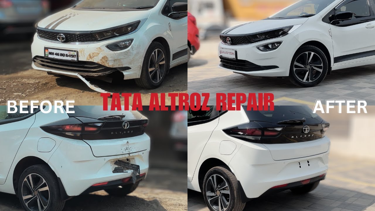 Tata Altroz Bumper Restoration: Front and Back Repair #automobile # ...