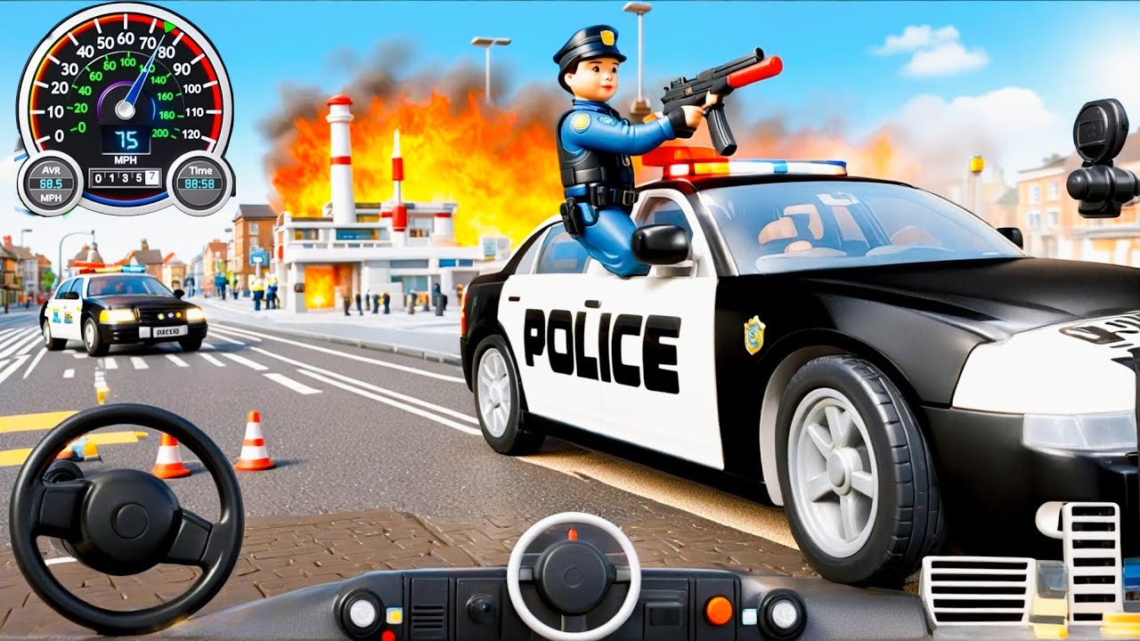 High-Speed Pursuits & Intense Crime Fights - City Crime Police Car 3D ...
