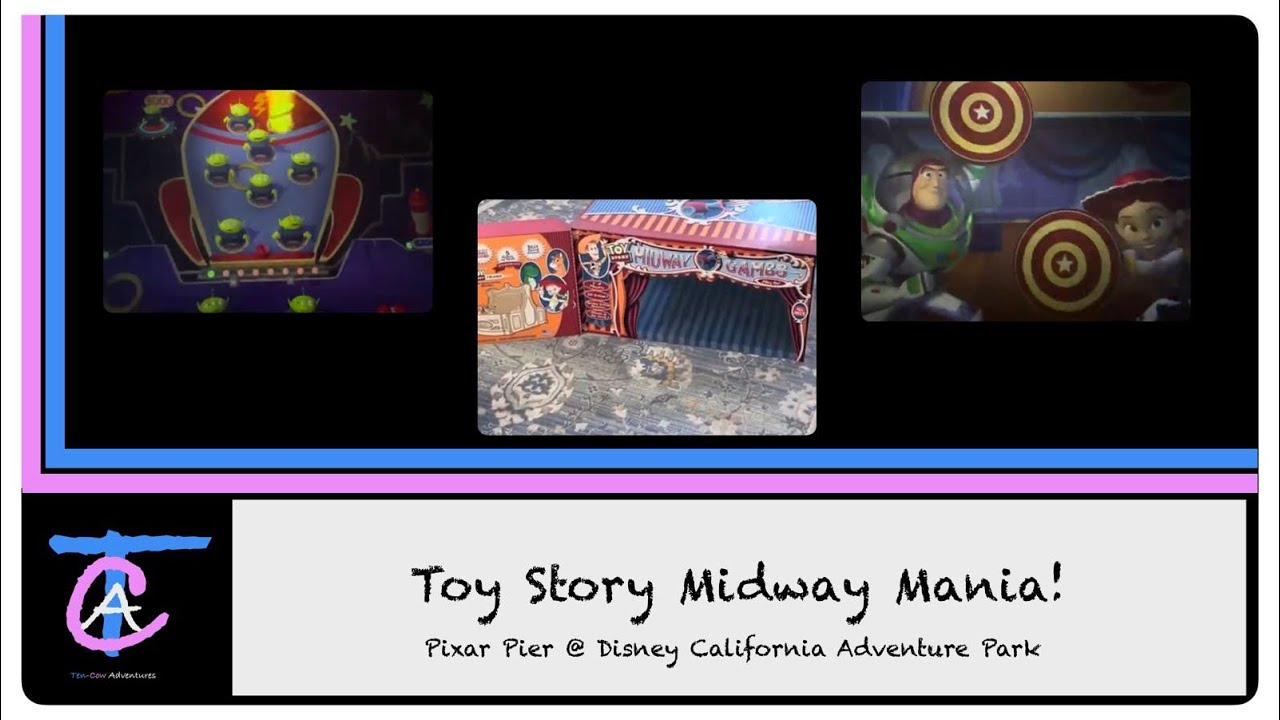 Toy Story Midway Mania! FULL RIDE POV W/ GLASSES ON - Pixar Pier ...