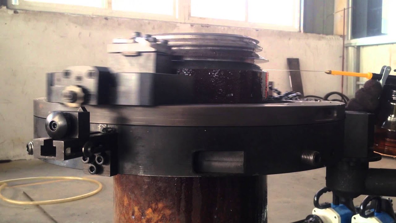 ISD-355 Weld Preparation Portable Cut Tube Pipe Machinery Lathe - YouTube