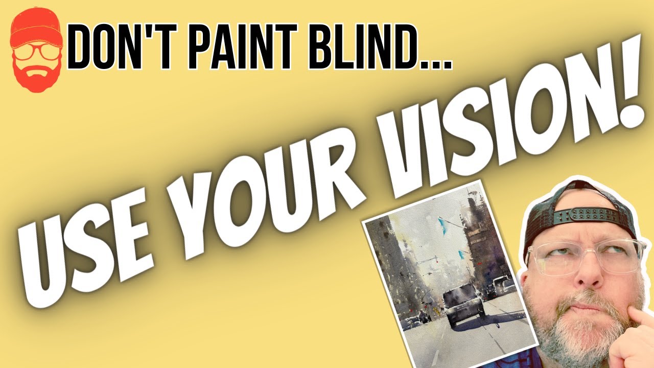 WATERCOLOUR PAINTING! Paint with YOUR VISION! || Even when using ...