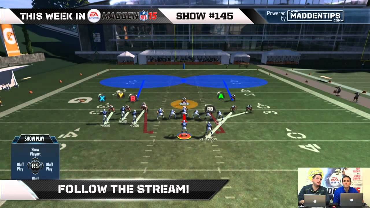 Madden 15 - Great Passing Play To Beat 2 Man Under (Colts) - YouTube
