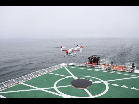 South Korean tiltrotor UAV completes flight trials from ship - YouTube
