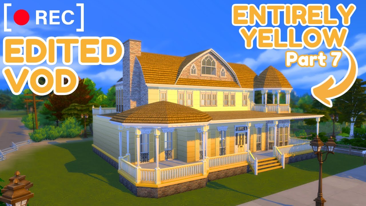 Building an ENTIRE Mansion Using Only Yellow | Part 7 | Edited VOD ...
