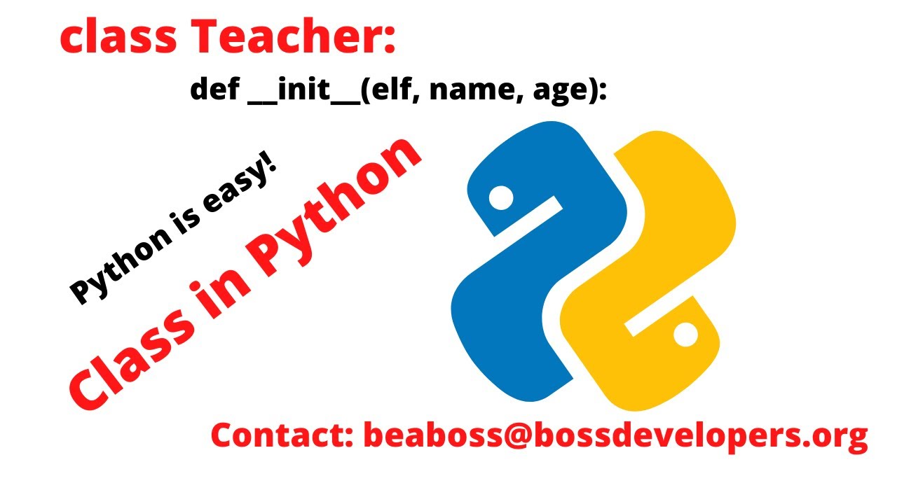 How To Create Class Class In Python Python Programming For Everyone 6235