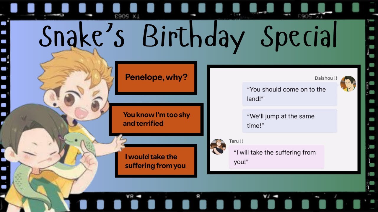 Snake’s Birthday Special || DaiTeru Fluff || Suffering - Epic the ...