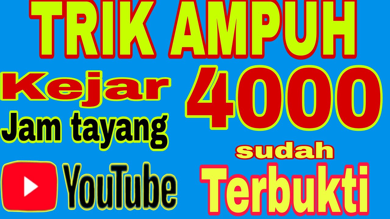 cara mudah kejar jam tayang dengan oplos video - YouTube