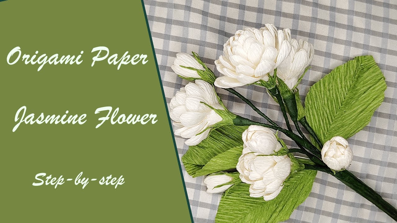 How To Make Jasmine Flower - Paper Flower - Easy and Beautiful Craft ...