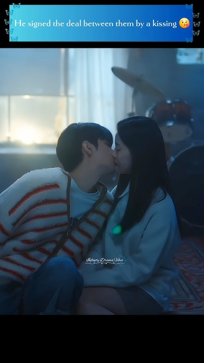 The way he signed a deal by kissing her ️ Their first kiss😘 I Ft. Supernatural #springofyouth ...