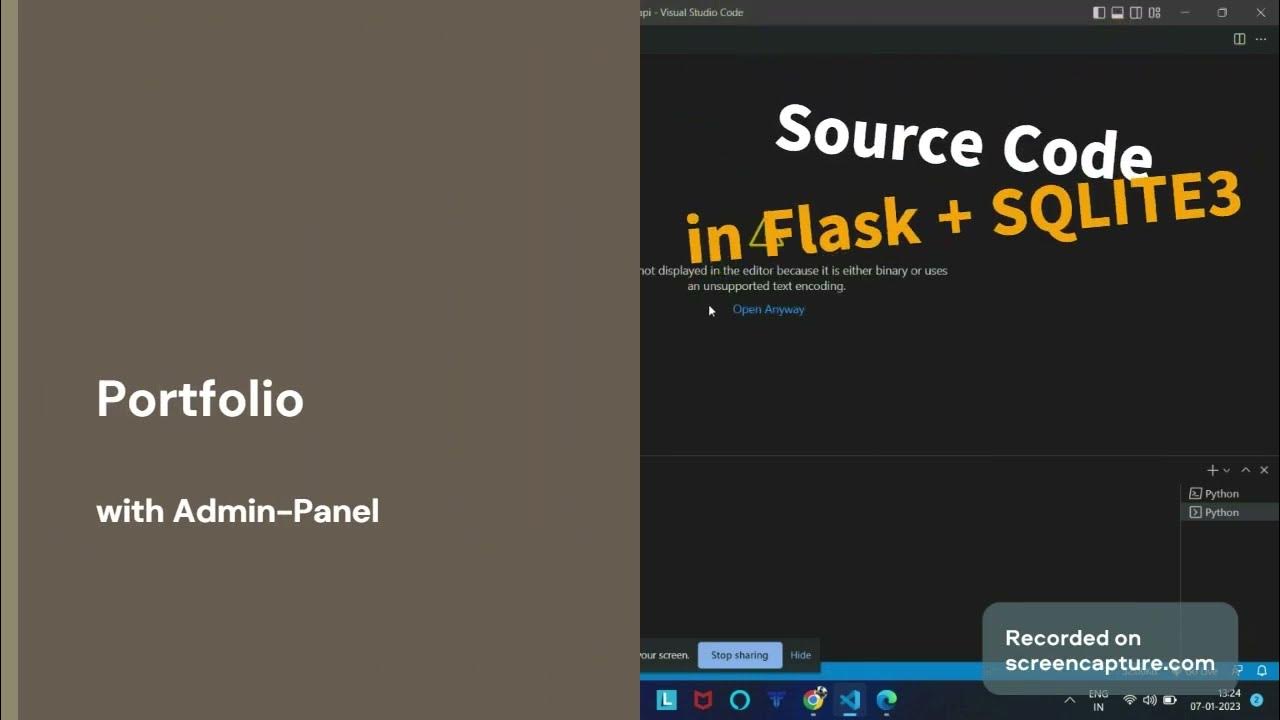 Build Your Own Portfolio Website with Flask - YouTube