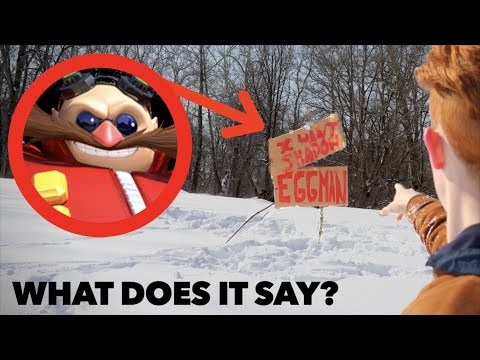 DR. EGGMAN LEFT ME A NOTE IN REAL LIFE! *What Does It Say?*