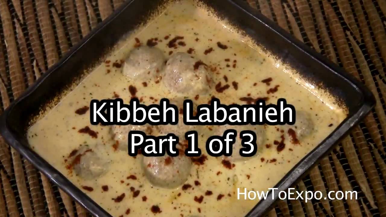 Kibbeh Labanieh - Meatball Yogurt Soup Part 1 of 3 - YouTube