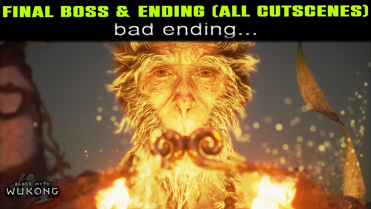 The ENDING in Black Myth Wukong | Unlock BAD ENDING | All Final ...