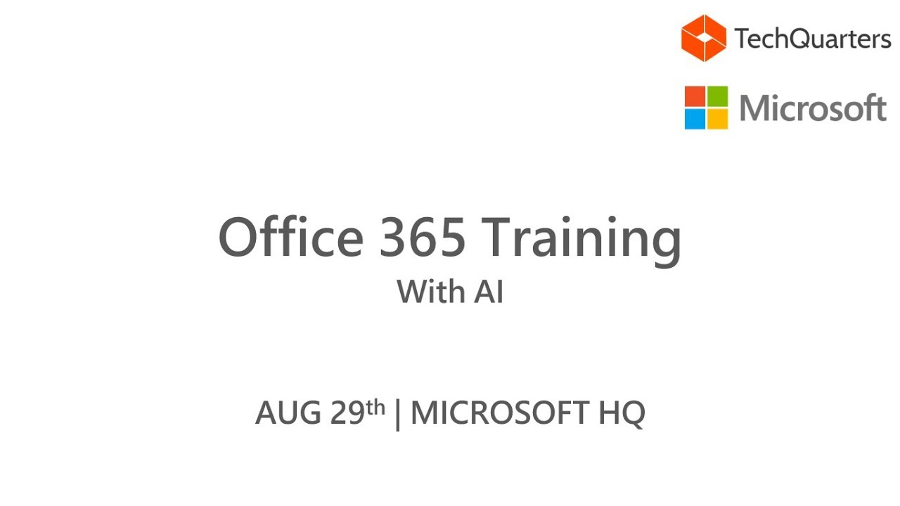 Office 365 Training with AI - Upcoming FREE Seminar - YouTube