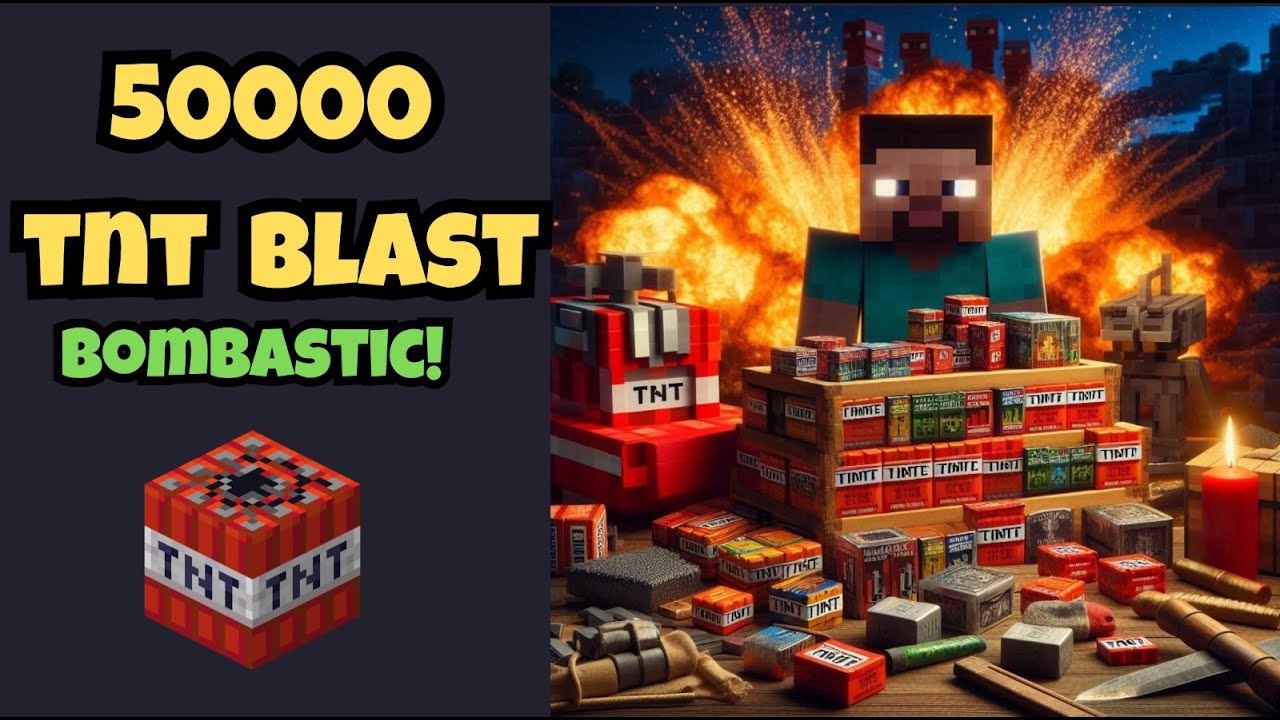 MOST BIGGEST TNT EXPLOSION | 50000 TNT | MINECRAFT - YouTube