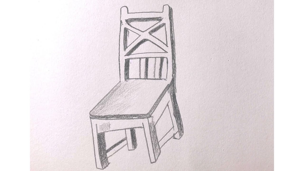 How To Draw Chair || Colourful Drawing Clips || step by step Chair ...