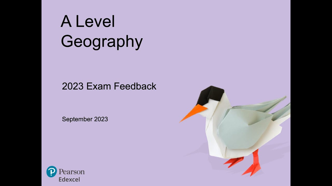 Pearson Edexcel A level Geography Exam Feedback 2023 - YouTube